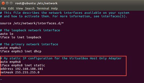 Network Access To Ubuntu Virtual Box VM From Host Laptop