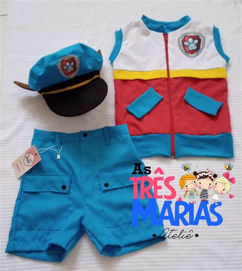 Fantasia Patrulha Canina Ryder Menino Infantil Elo7