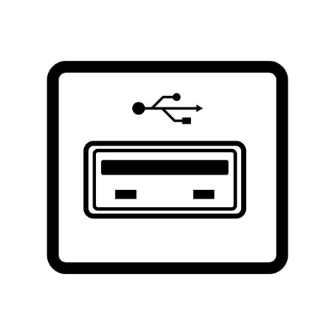 Usb Port Type A Icon 16232009 Vector Art At Vecteezy