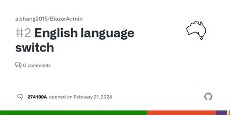 English Language Switch Issue Aishang BlazorAdmin GitHub