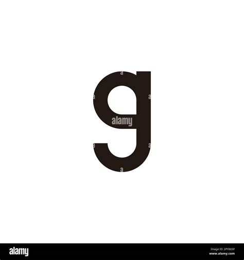 letter g balloon outline geometric symbol simple logo vector stock