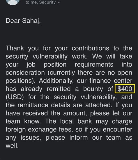 Sahaj Gautam On Linkedin Bugbounty Ethicalhacking Cybersecurity Noratelimit Websecurity