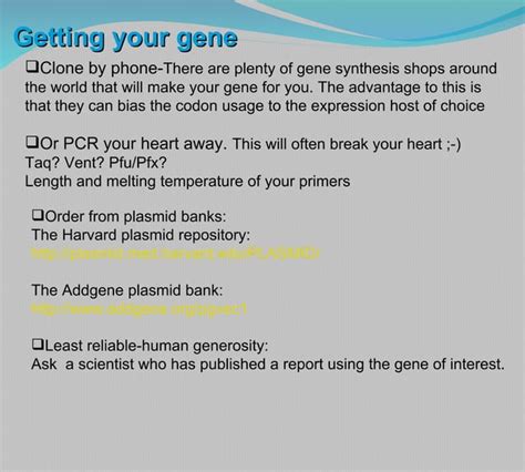 Recombinant Protein Expression And Purification Lecture Ppt
