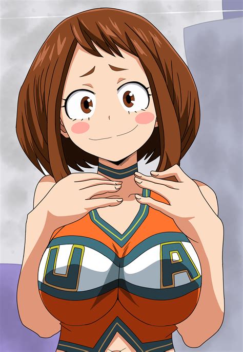 Ochako Uraraka Cheerleader Fanart🎨💜 Ranimeart
