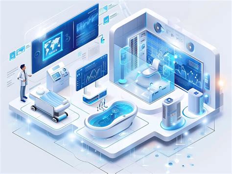 3d Microsoft Style Internet Intelligent Home Bearing Diagram Iot Smart Home Module Connectivity