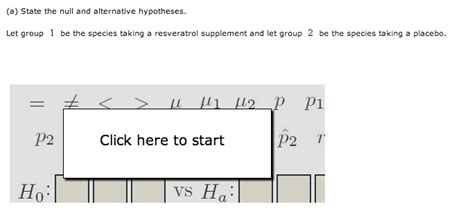 solved state the null and alternative hypotheses for the