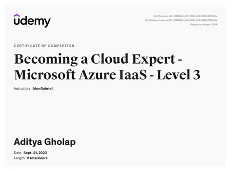Aditya Gholap On Linkedin Udemy Course Completion Certificate