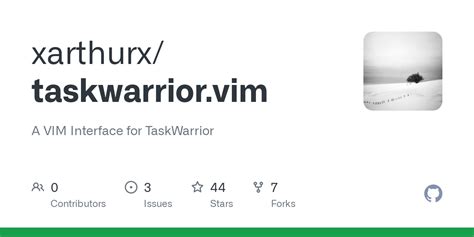 Github Xarthurxtaskwarriorvim A Vim Interface For Taskwarrior