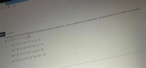 Solved Point Implement The Arithmetic Expression Shown Chegg