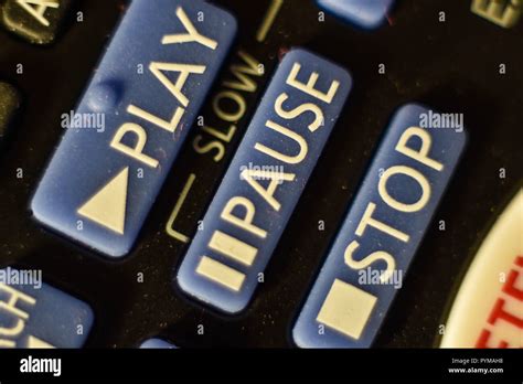 Pause Button Remote Control Hi Res Stock Photography And Images Alamy