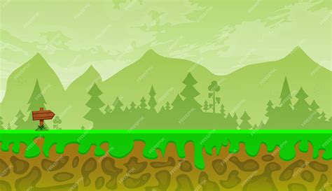 Premium Vector 2d Game Art Natural Landscape For Games Mobile