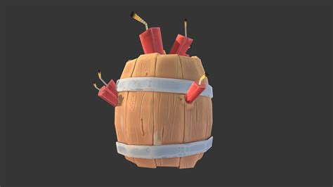 Exploding Barrel 3d Model By Patrickcleveland [e1a3a4d] Sketchfab