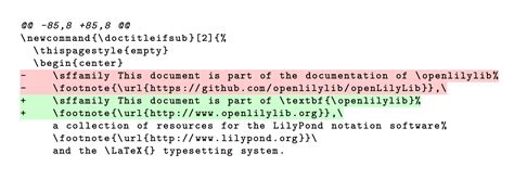 Formatting Is There A Ready Solution To Typeset A Diff File Tex