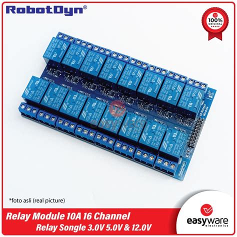 Jual RobotDyn Relay Module 16 Channel 10A 3 3V Relay Songle 3 3V SASLUN Shopee Indonesia