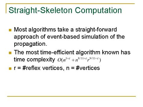 Polygonal Skeletons Tutorial Computational Geometry The Skeleton