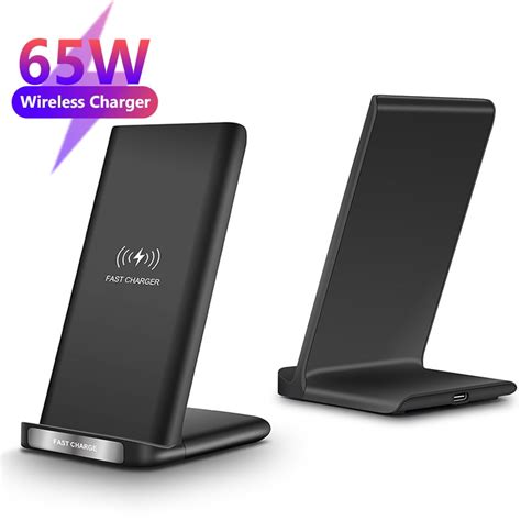 무선 충전기 스탠드 인덕션 Usb C 고속 충전 도크 스테이션 휴대폰 홀더 아이폰 13 12 14 프로 맥스 삼성 S10 S9 65w Aliexpress