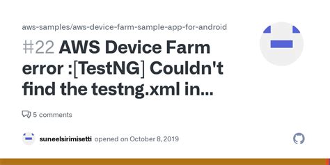 Aws Device Farm Error Testng Couldnt Find The Testngxml In The Jar File Running All The