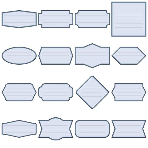Premium Vector Labels Geometric Notebook Label Frame For Message Line Labels