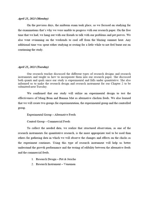 Logbook Info Example Download Free Pdf Statistics Experiment