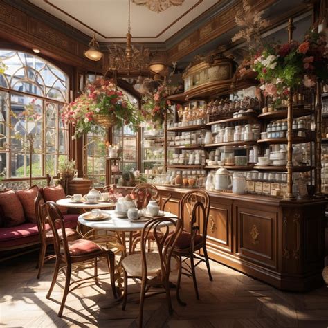 Premium Ai Image There Is A Room With A Table And Chairs And A Window Generative Ai