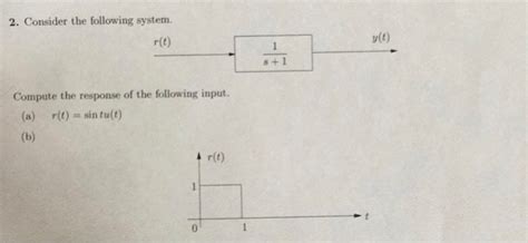 solved 2 consider the following system r t y t compute