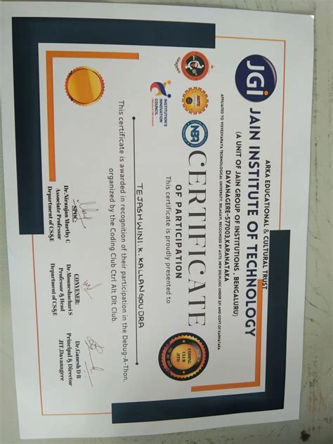 tejashwini k on linkedin certificate for participation in python