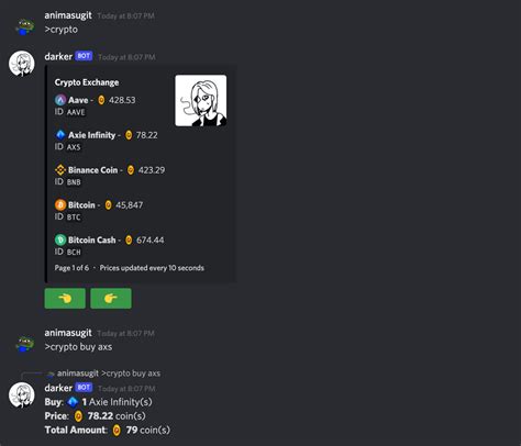 Made A Discord Bot Using Which You Can Buy Sell Real Cryptocurrencies
