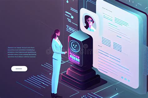 Virtual Assistant Voice Recognition Service Technology Business Concept Stock Illustration
