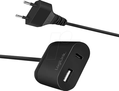 LOGILINK PA0256 USB Power Adapter With 1 5 M Fixed Cable 1x USB A 1x USB C 12 At Reichelt