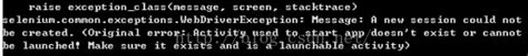 Appium在android平台几种常见报错解决方案that Url Did Not Map To A Valid Jsonwp Resource Csdn博客