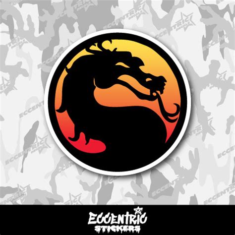 Mortal Kombat Logo Vinyl Sticker Eccentric Stickers