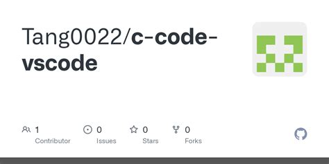 Github Tang0022 C Code Vscode