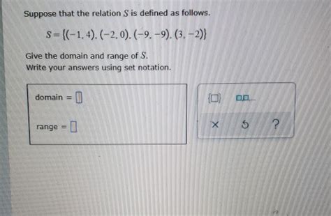solved suppose that the relation s is defined as follows