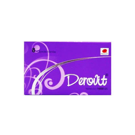 Derovit Vitamina D3 14000 Ui X 8 Capsulas Blandas Farmacias Ave Fenix