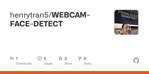 Github Henrytran5webcam Face Detect