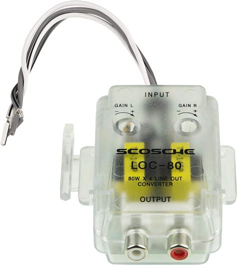 Scosche LOC 80 2 Channel Speaker High Low Level Adjustable Line Out Converter EBay