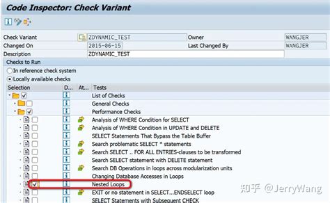 Abap Code Inspector 的一些高级功能分享 知乎