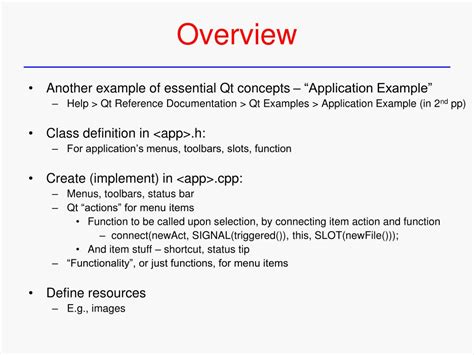 Ppt Qt Functionality Custom Widgets Powerpoint Presentation Free Download Id5185079