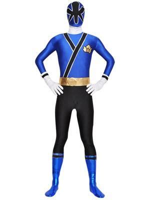 Power Rangers Samurai Blue Samurai Ranger Cosplay Costume Blue Power