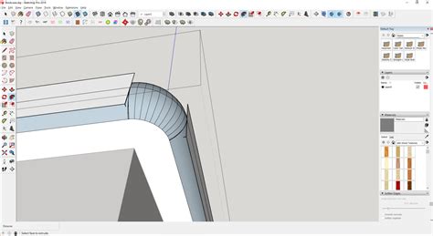 Rounded Edge Around A Curve Pro SketchUp Community