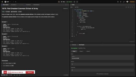 Solved Leetcode 1979 Find Gcd Of Array Priyanshu Rao Posted On The