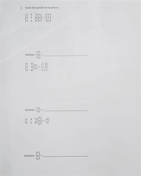 Solved 1 Compute The Following Matrix Vector Products Using