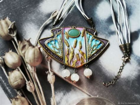 Камыш кулон с нефритом заказать на Ярмарке Мастеров Kyuamru Подвеска Сочи