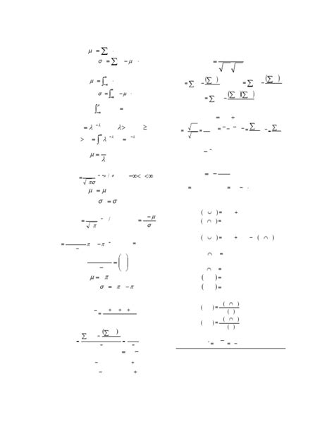 midterm formula sheet pdf descriptive statistics statistical theory