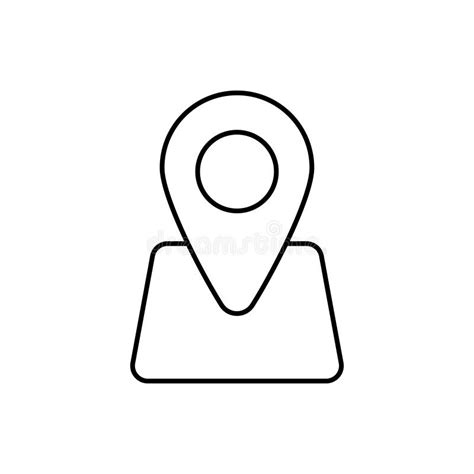 Pin Location Icon Vector Isolated Element Set Of Location Pointer