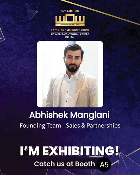 Abhishek Manglani On Linkedin Wowawardsasia2024 Mustgoevents
