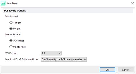 Exporting Fcs File Data From A Single File