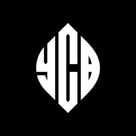 Ycb Circle Letter Logo Design With Circle And Ellipse Shape Ycb Ellipse Letters With