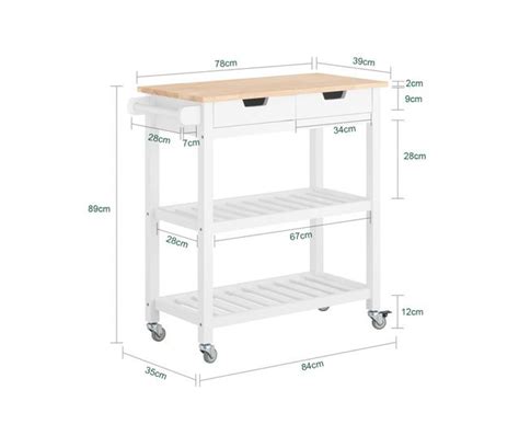 Кухненска количка на 3 нива Vivre