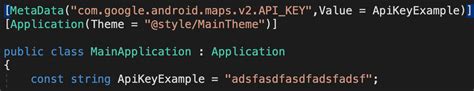is there a way to assign an apikey without the use of a constant